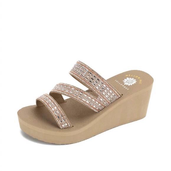 Yellow Box | Shoes | New Yellowbox Womens Witley Wedge Sandal In Taupe ...
